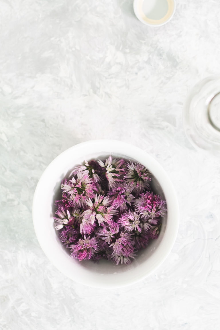 How to Make Infused Chive Blossom Vinegar + Health Benefits | Beet of ...