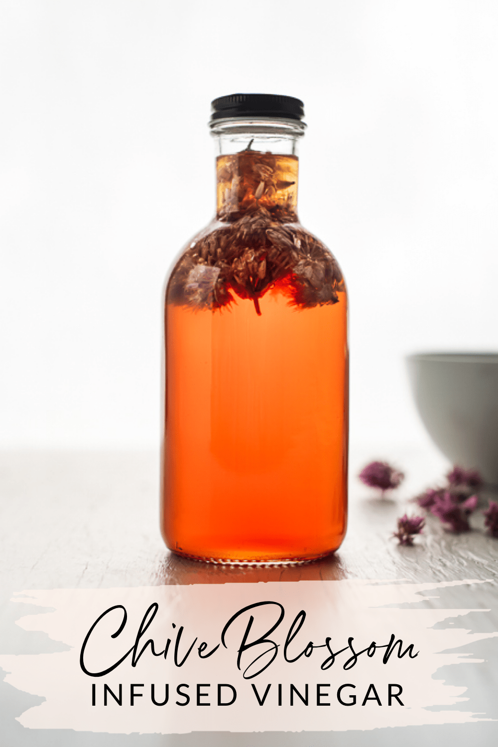 Easy DIY Chive Blossom Infused Vinegar - A Step-By-Step Guide | Beet of ...