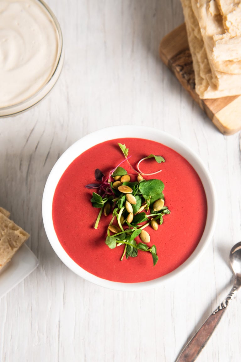 Nourishing Cream of Beetroot Soup (with Ginger) | Beet of the Wild