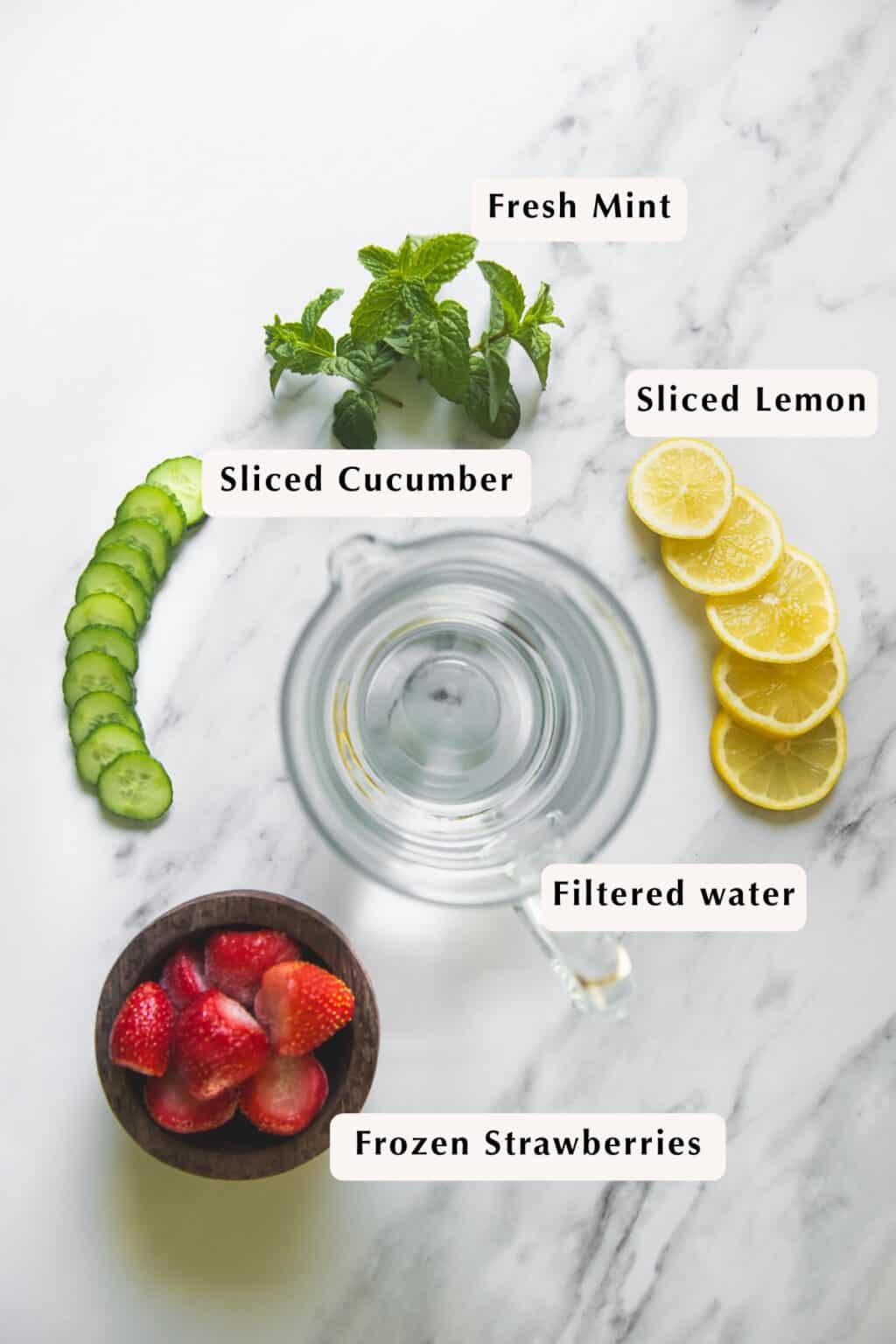 Infused Lemon Water with Strawberry, Cucumber & Mint | Beet of the Wild